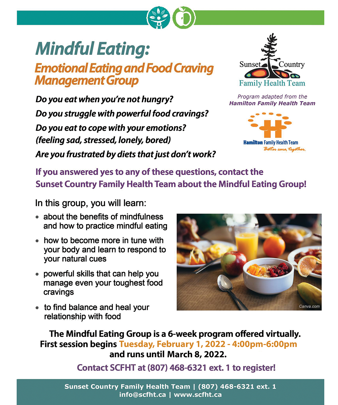 SCFHT Mindful Eating: Emotional Eating and Food Craving Management ...